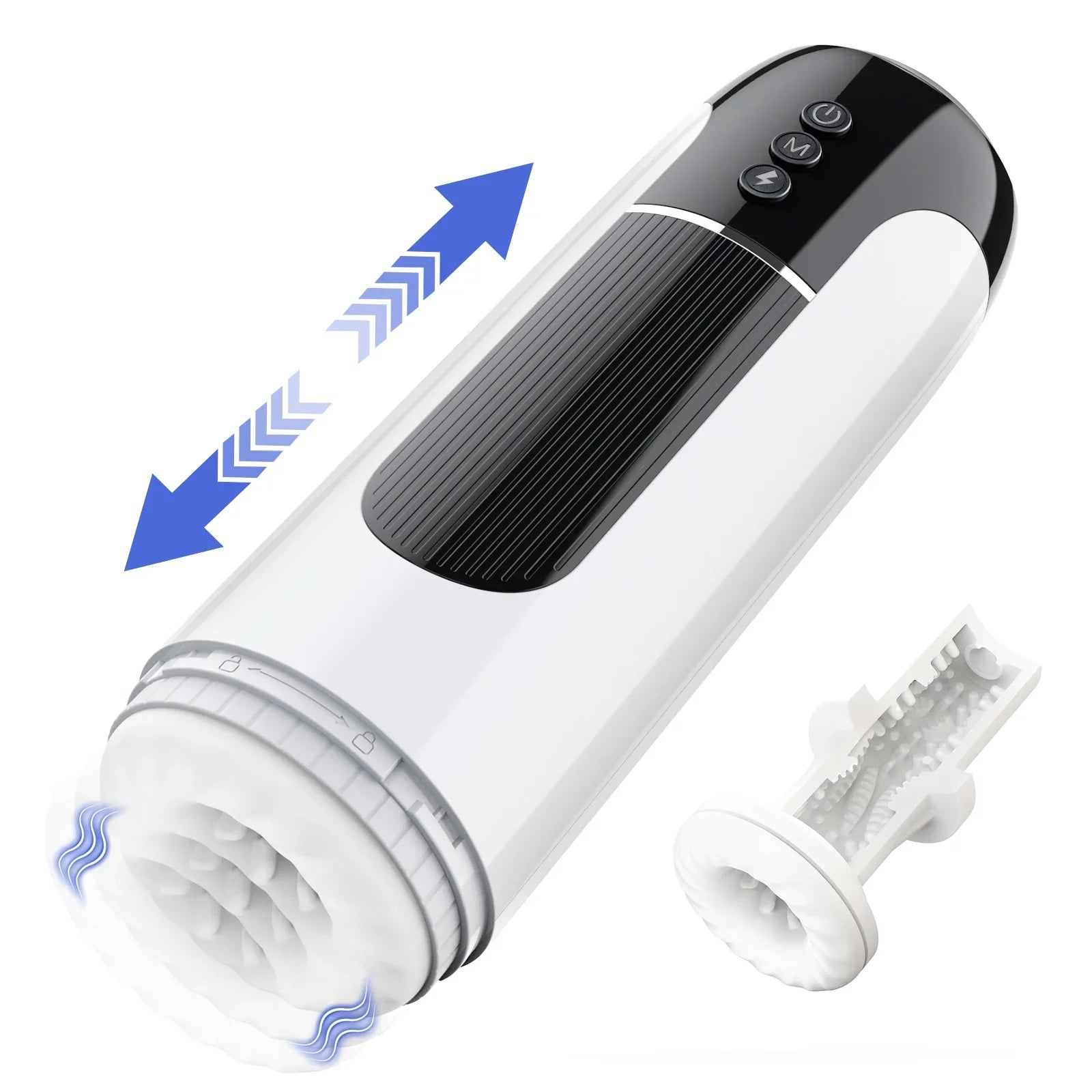 Dual Motors Automatic Male Masturbator Cup Stroker with 7 Thrusting ...