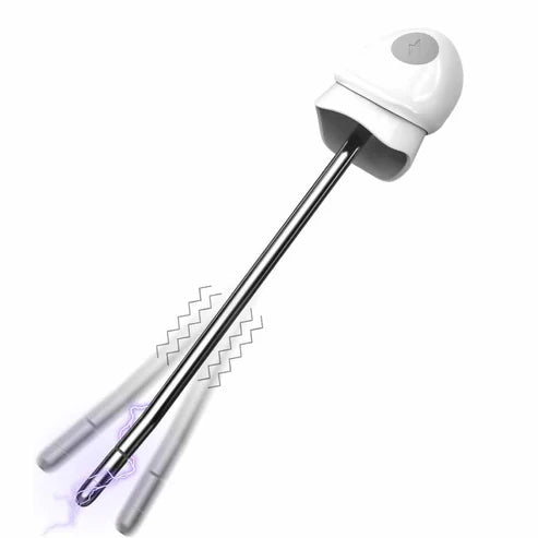 E-stim Penis Plug Vibrator Dilator with Urethral Catheter & 10 Vibrati ...